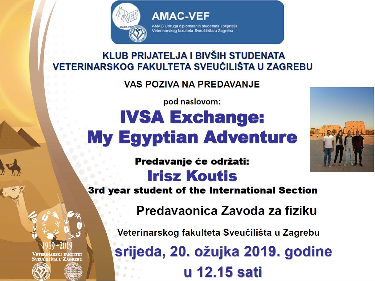 IVSA Exchange: My Egyptian Adventure - Veterinarski fakultet